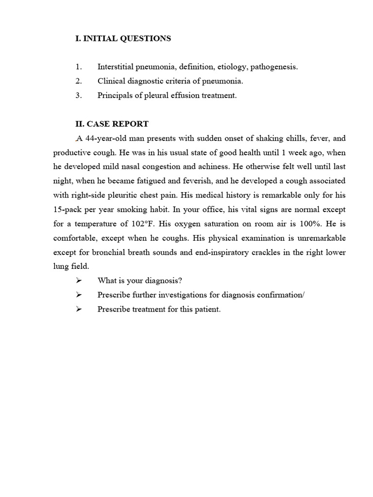 І. Initial Questions | PDF