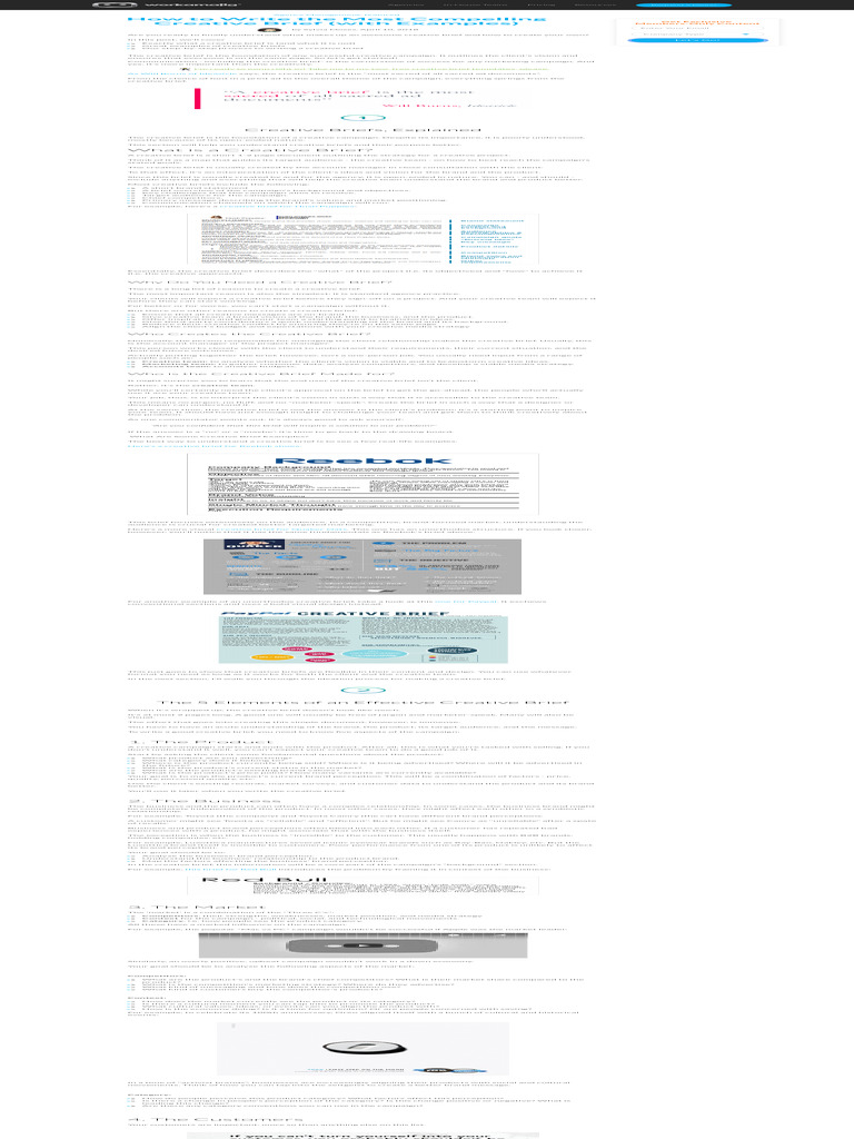 Tips and Examples of Briefs | Download Free PDF | Brand | Target Audience