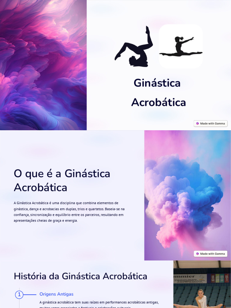 Características e História da Ginástica Acrobática | PDF | Ginástica