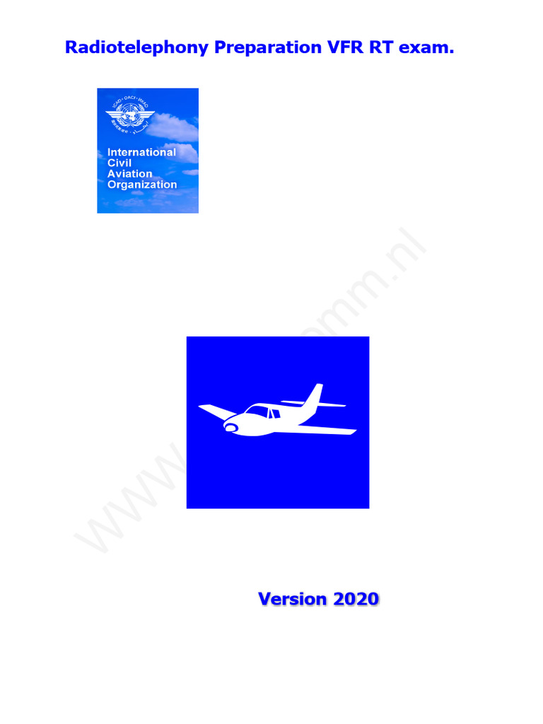 VFR RT Preparation | PDF | Visual Flight Rules | Air Traffic Control