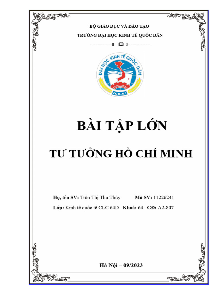 @ Tieu Luan Giua Ki - Bai Tap Lon | PDF