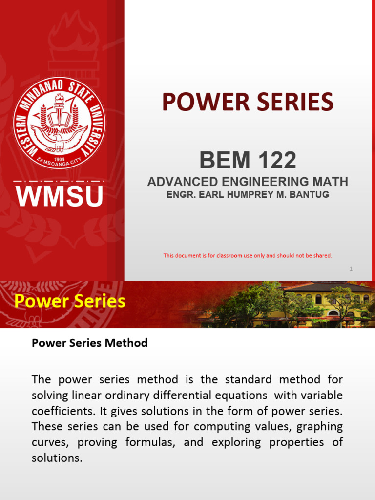 Lesson 7 Power Series Interval and Radius of Convergence | PDF | Power ... Lesson 7 Power Series Interval and Radius of Convergence | PDF | Power ...