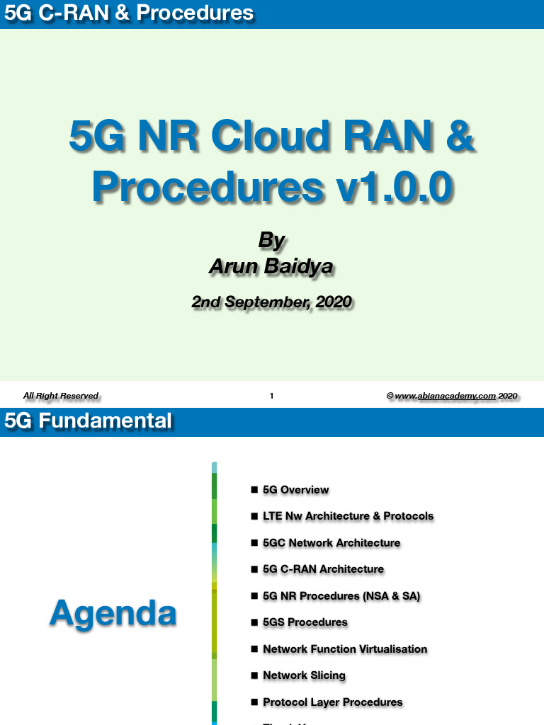 5G C-RAN Architecture Overview | PDF | Internet Protocols | Software ...