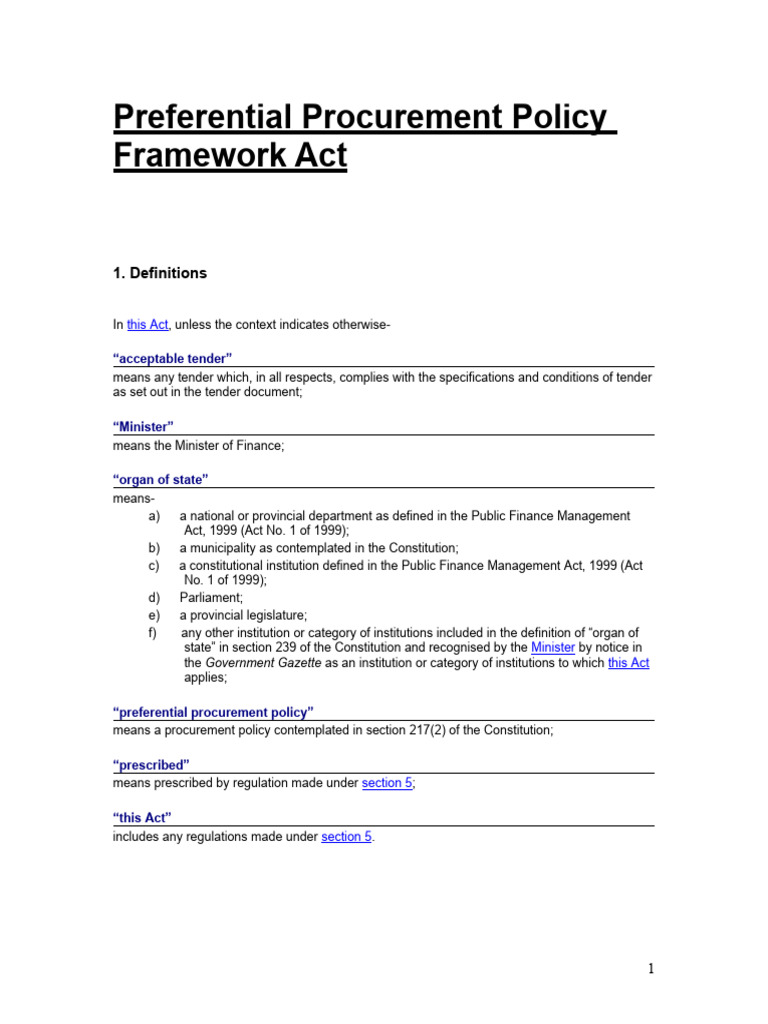 PPPFA | PDF | Procurement | Taxes