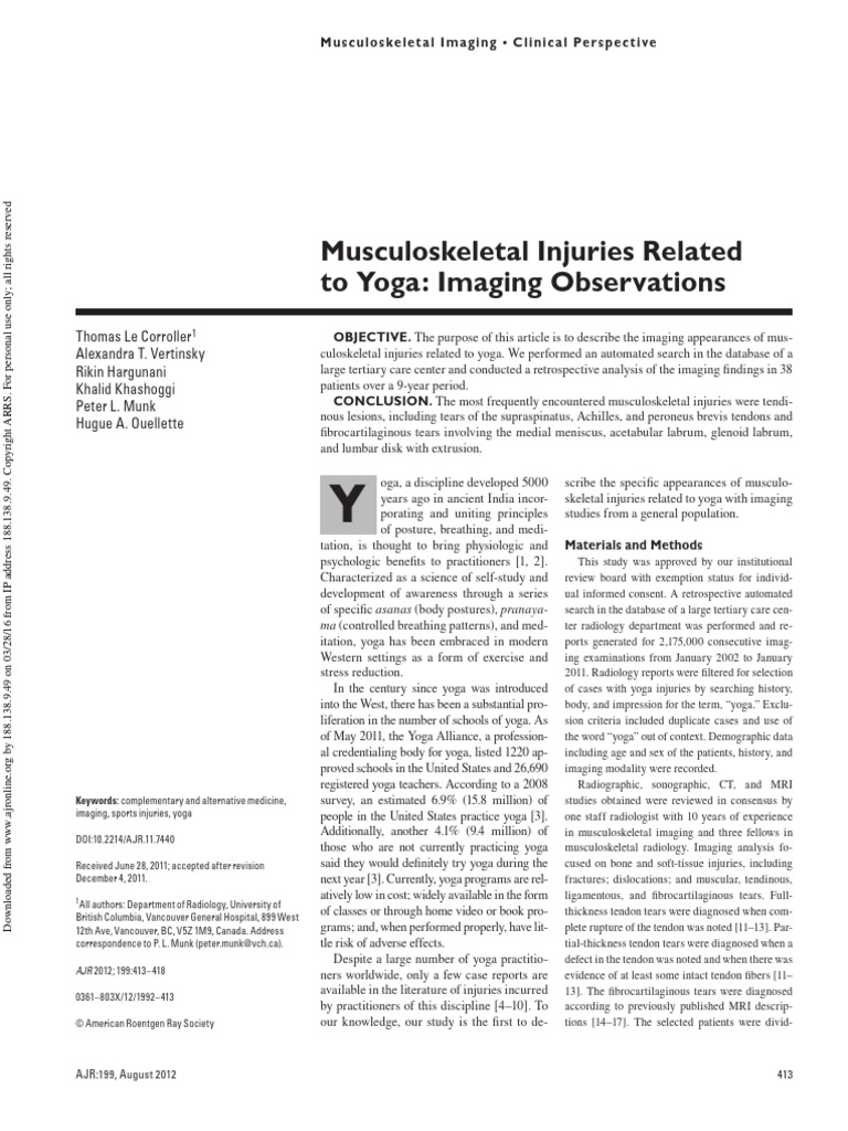 Ajr 11 7440 | PDF | Radiology | Medical Imaging