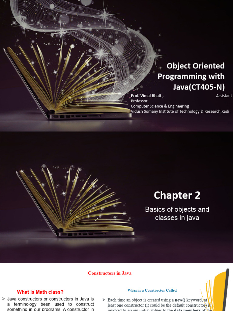 Oopj 2 E Learning Powerpoint Templates Pdf Constructor Object Oriented Programming 