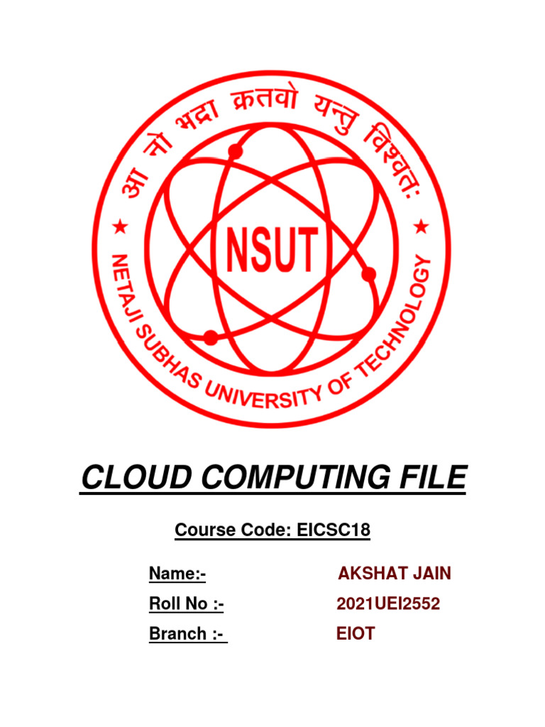 AKSHAT Cloud Practical File | PDF | Cloud Computing | Microsoft Azure