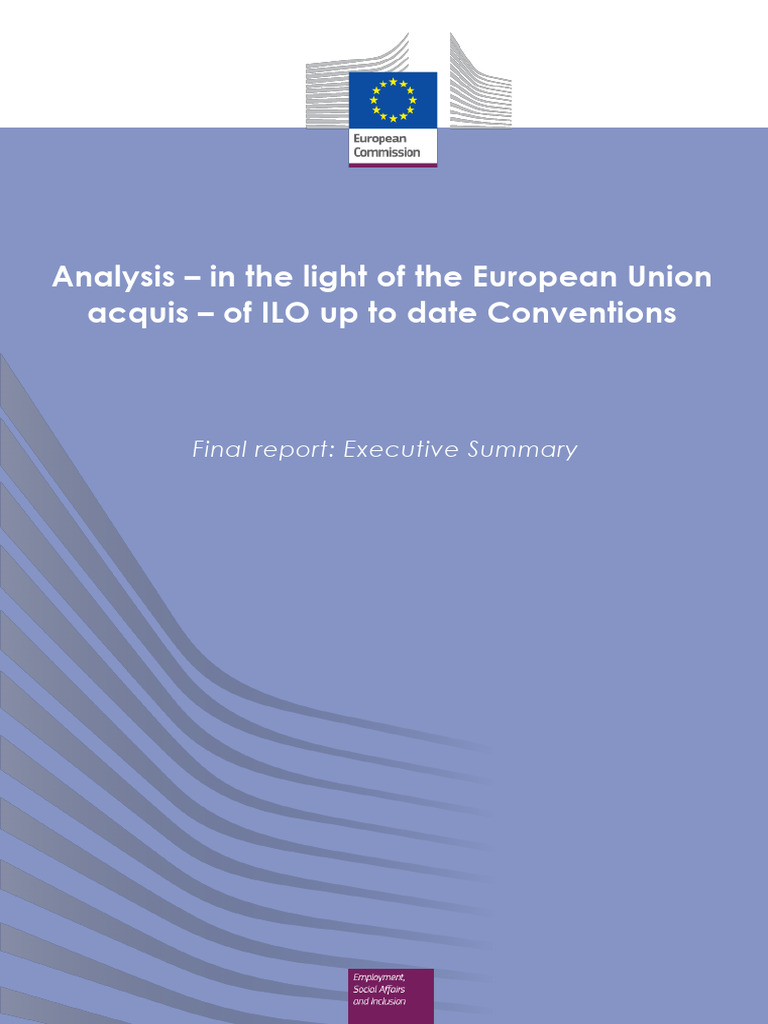 Exec Summ EN - Analysis - in The Light of The European Union Acquis - of ILO Up To Date ...