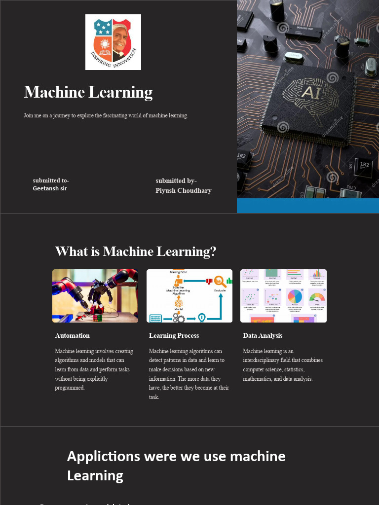 Piyush Pdf Machine Learning Deep Learning 