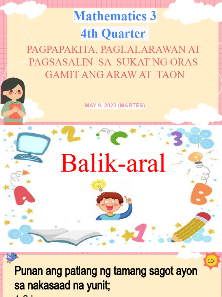 Math 3 - Q4 - May 9, 2023 | PDF