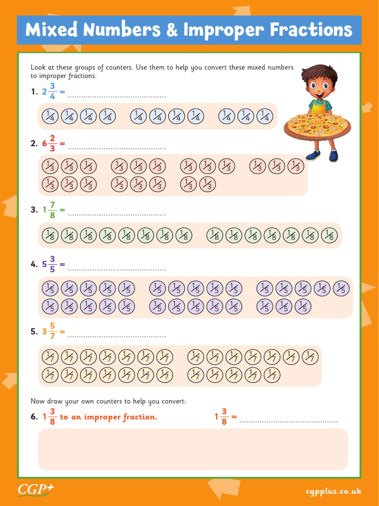 Converting Mixed Numbers to Improper Fractions | PDF | Mathematical ...
