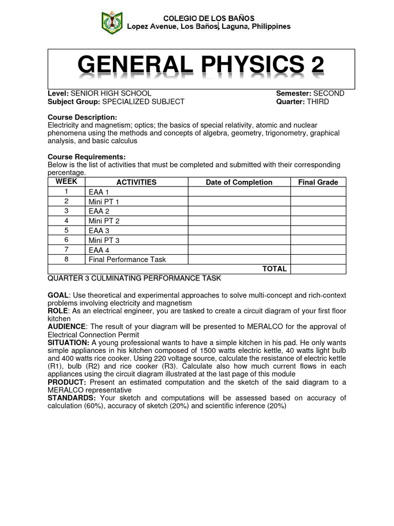 Senior High Physics: Electricity & Magnetism | PDF | Capacitor ...
