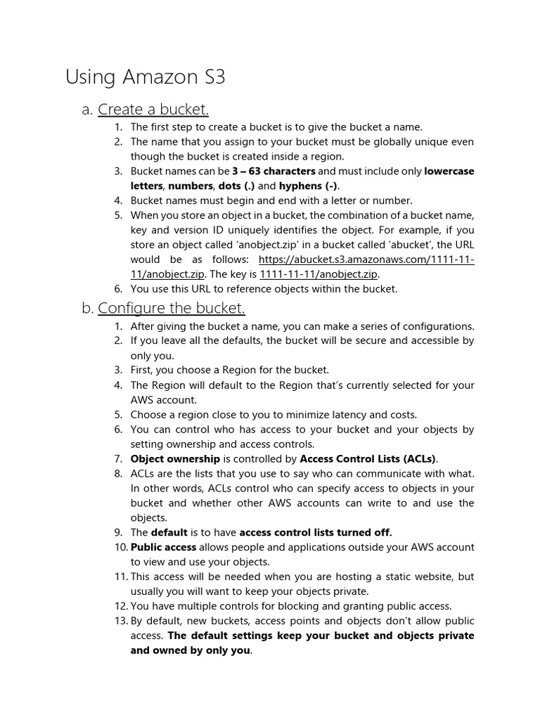 Using Amazon S3 | PDF | Amazon Web Services | Replication (Computing)