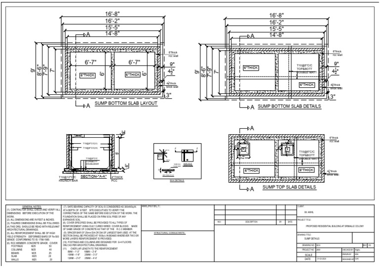 Sump Details | Download Free PDF | Foundation (Engineering ...