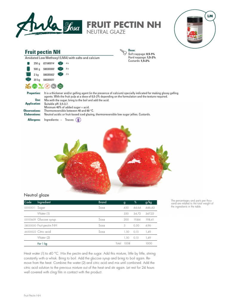 Fruit Pectin NH en | PDF | Fruit Preserves | Foods