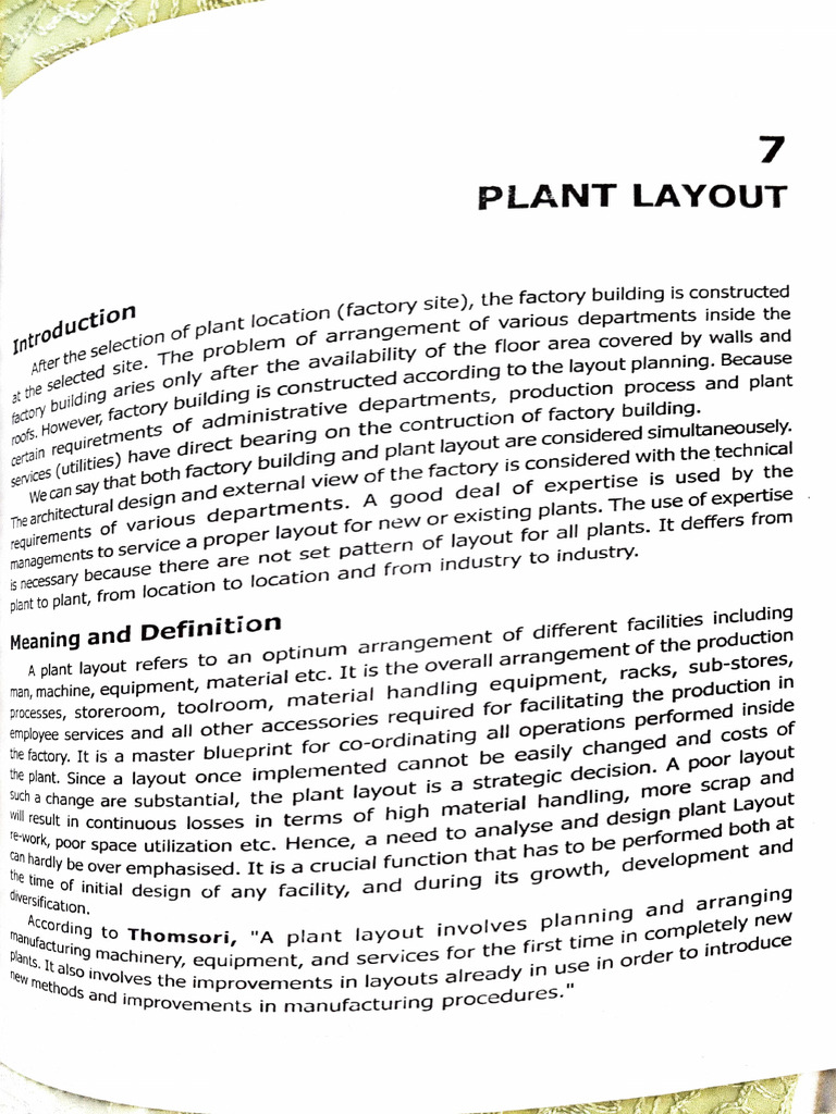 Plant layout | PDF | Secondary Sector Of The Economy