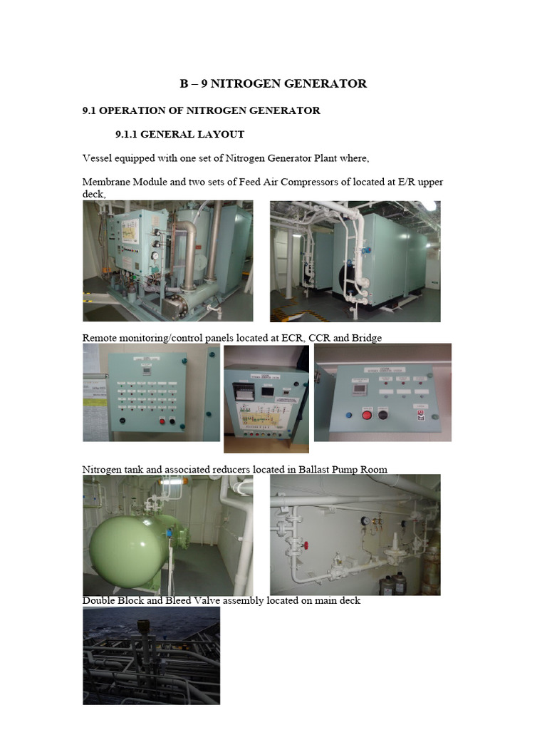 B9 - Nitrogen Generator | PDF | Valve | Calibration