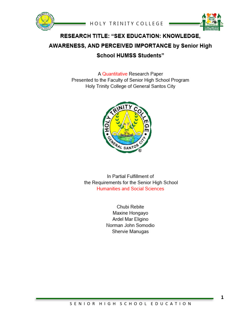 Chubi Group Pr2 2 Pdf Sex Education Survey Methodology