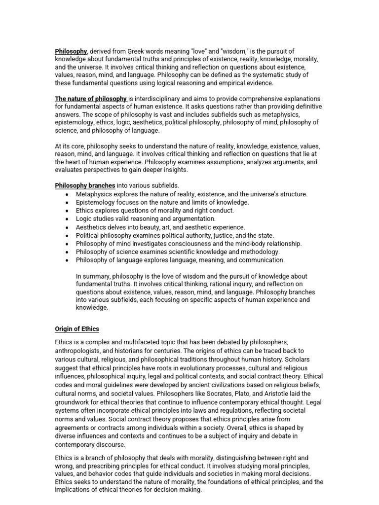 Ethics Note Cases | Download Free PDF | Sustainability | Morality