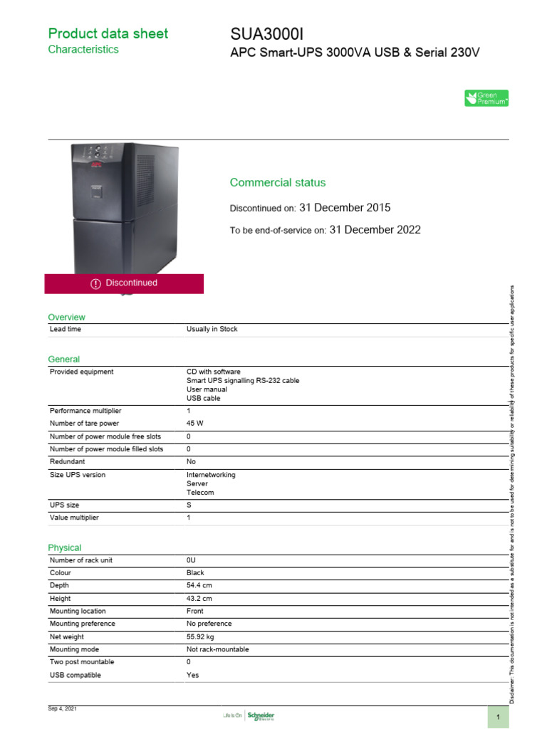 UPS Discontinuation Notice | PDF | Mains Electricity | Usb