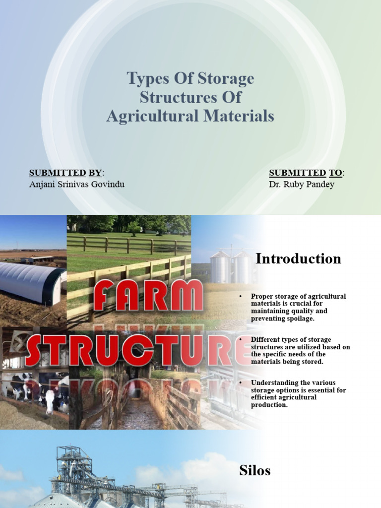 Agricultural Storage Structures Explained | PDF | Refrigeration | Hay