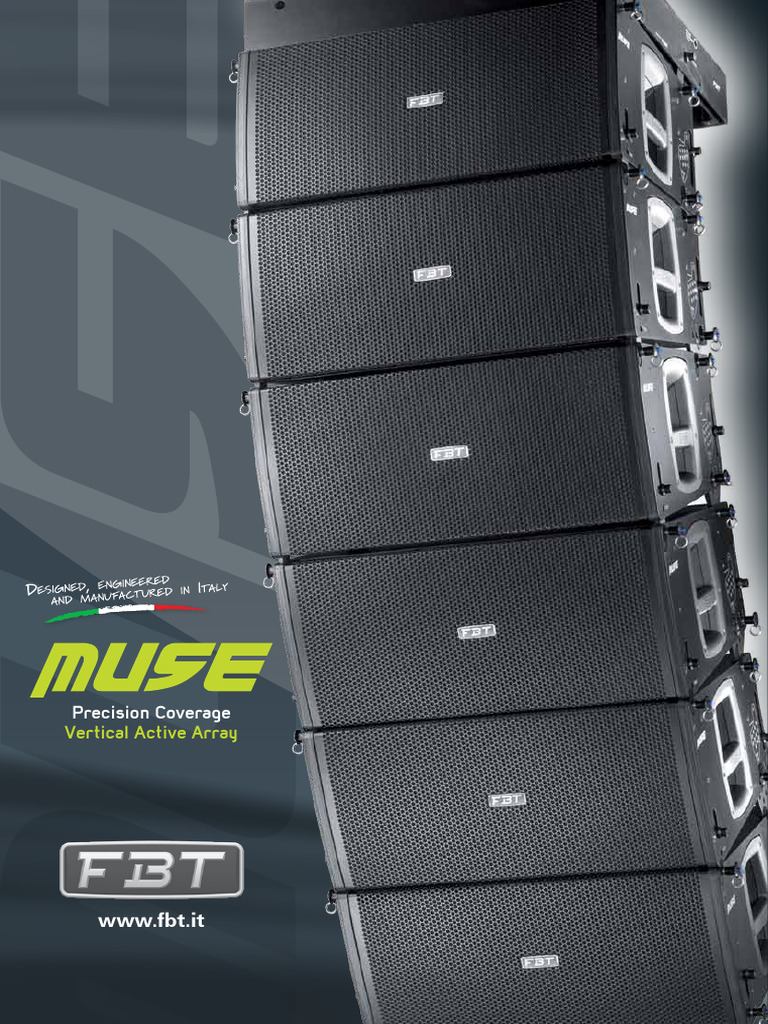 FBT MUSE Brochure | PDF | Loudspeaker | Equalization (Audio)