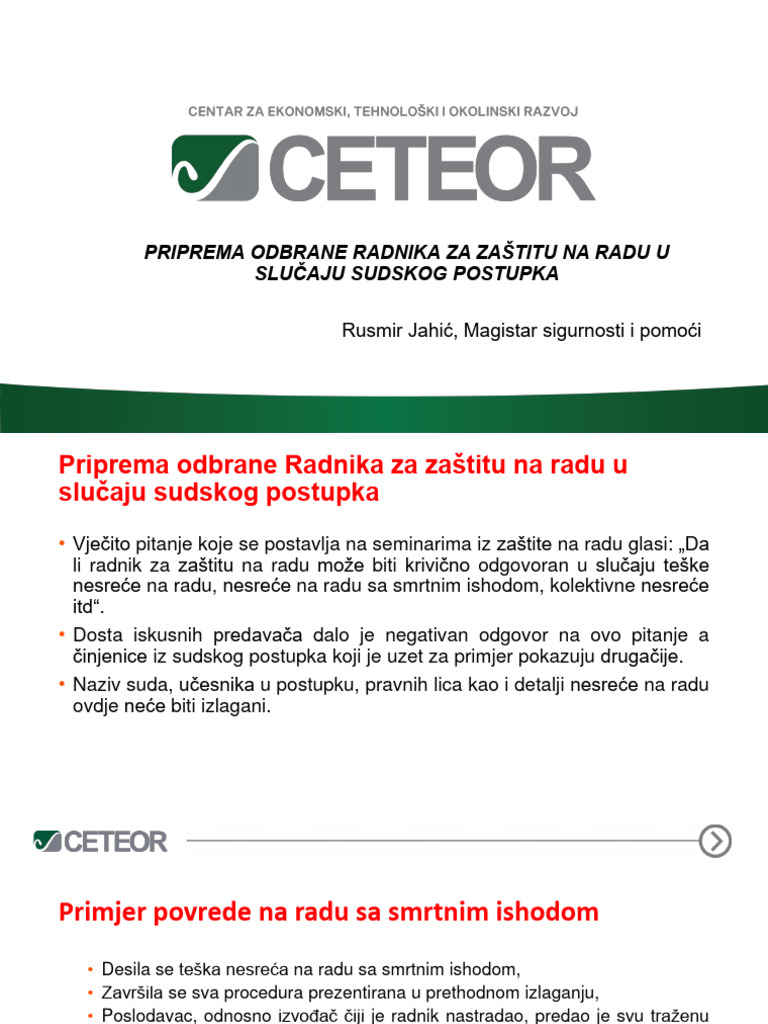 10 Rusmir Jahić Sudski Postupak | PDF