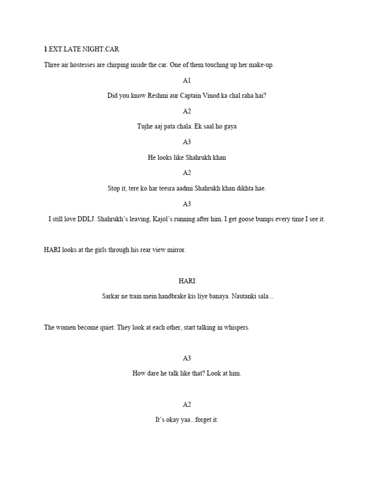 Between The Rain Script | PDF