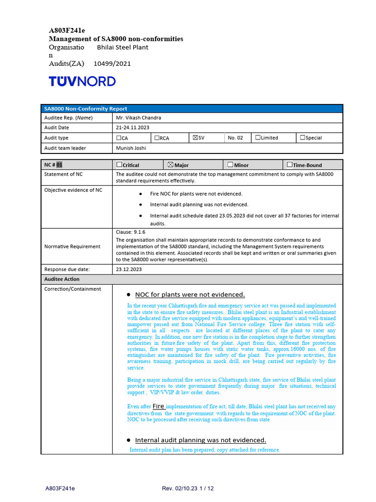 Sa 8000 | PDF | Audit | Internal Audit