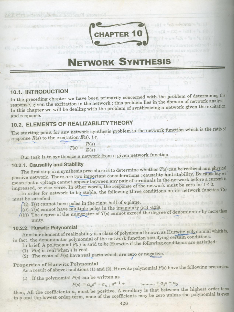 Network Synthesis | PDF