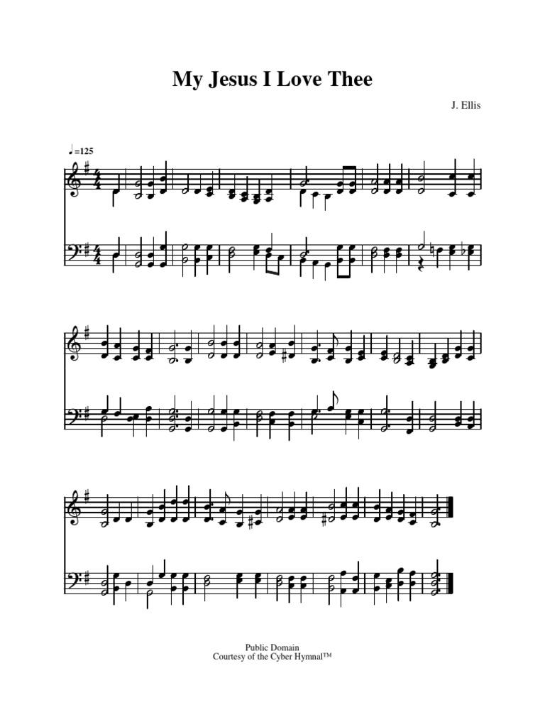 My Jesus I Love Thee | PDF