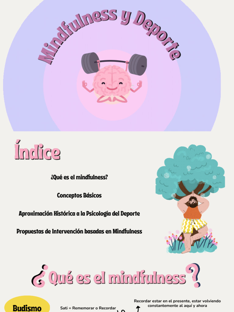 Presentación Mindfulness y Psicologia Deportiva | PDF | Experiencia | Aprendizaje