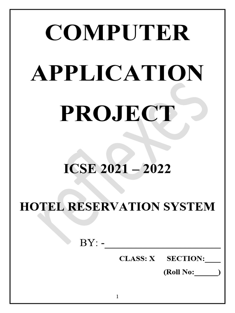 Hotel Management Project in BlueJ Java | PDF | Bed | Computer Programming