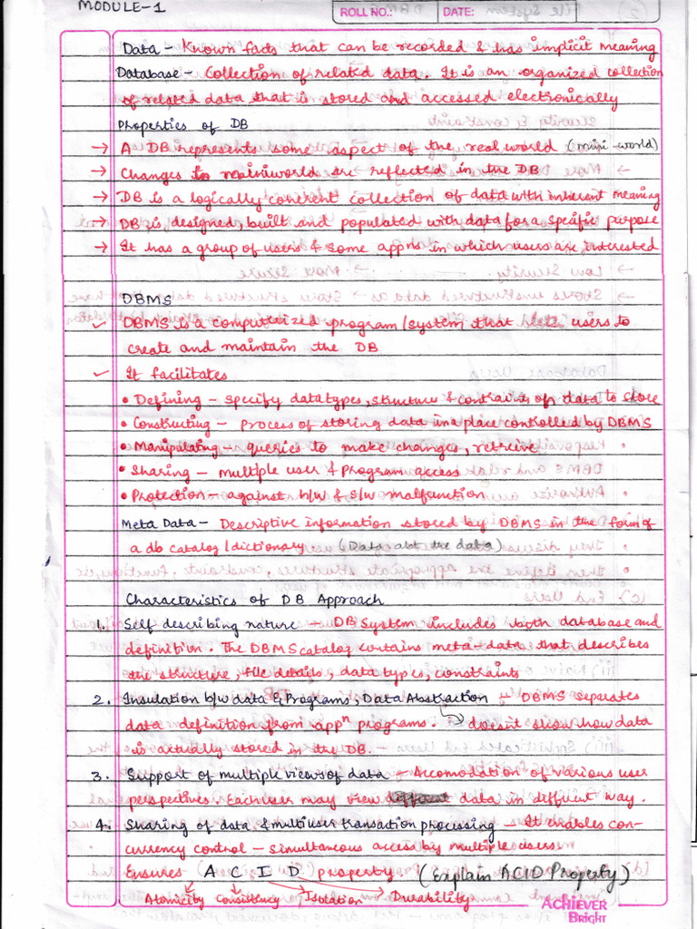 DBMOD1 | PDF