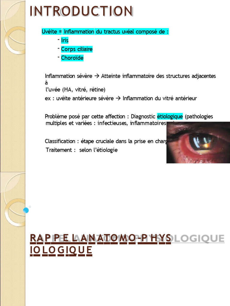 Cours 8 - Les Uveites_compressed (1) (1) | PDF | Sclérose en plaques ...