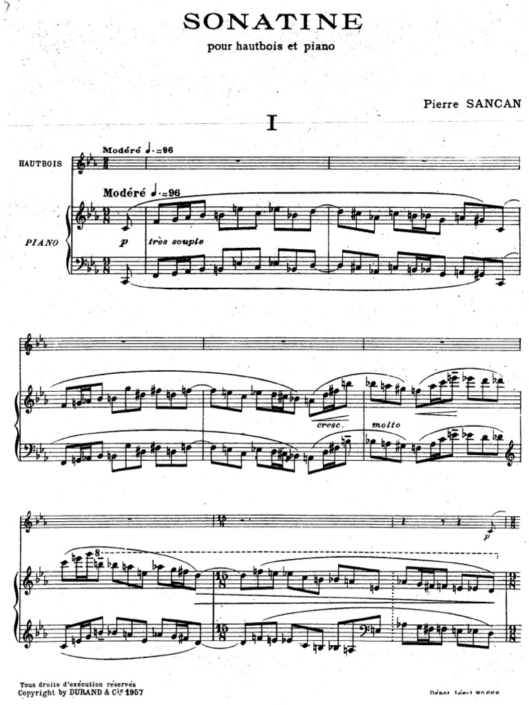 Sonatine Pierre Sancan | PDF