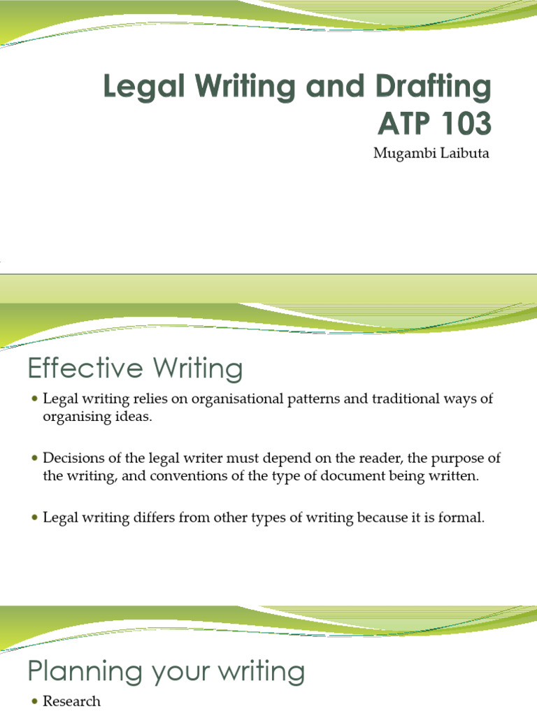 Legal Writing and Research Guide | PDF | Proofreading | Justice