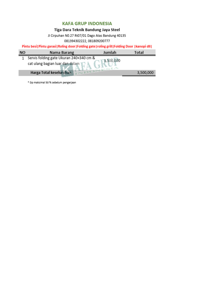 RAB Servis Folding Gate Uk 240 x340 | PDF