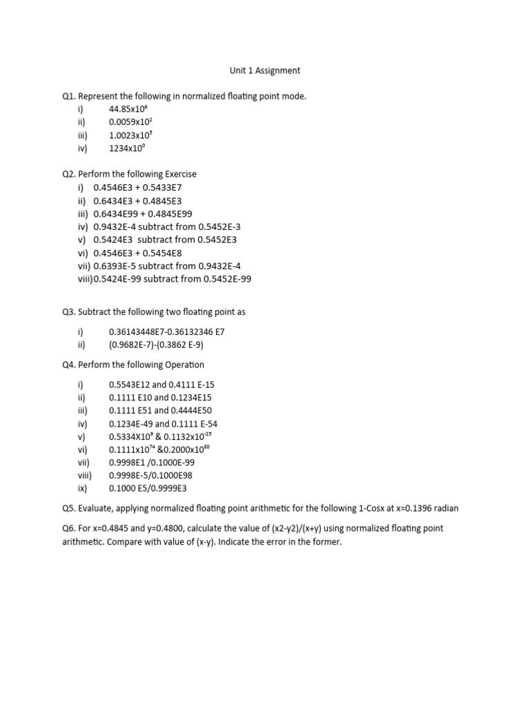 Unit 1 Assignment Second | PDF