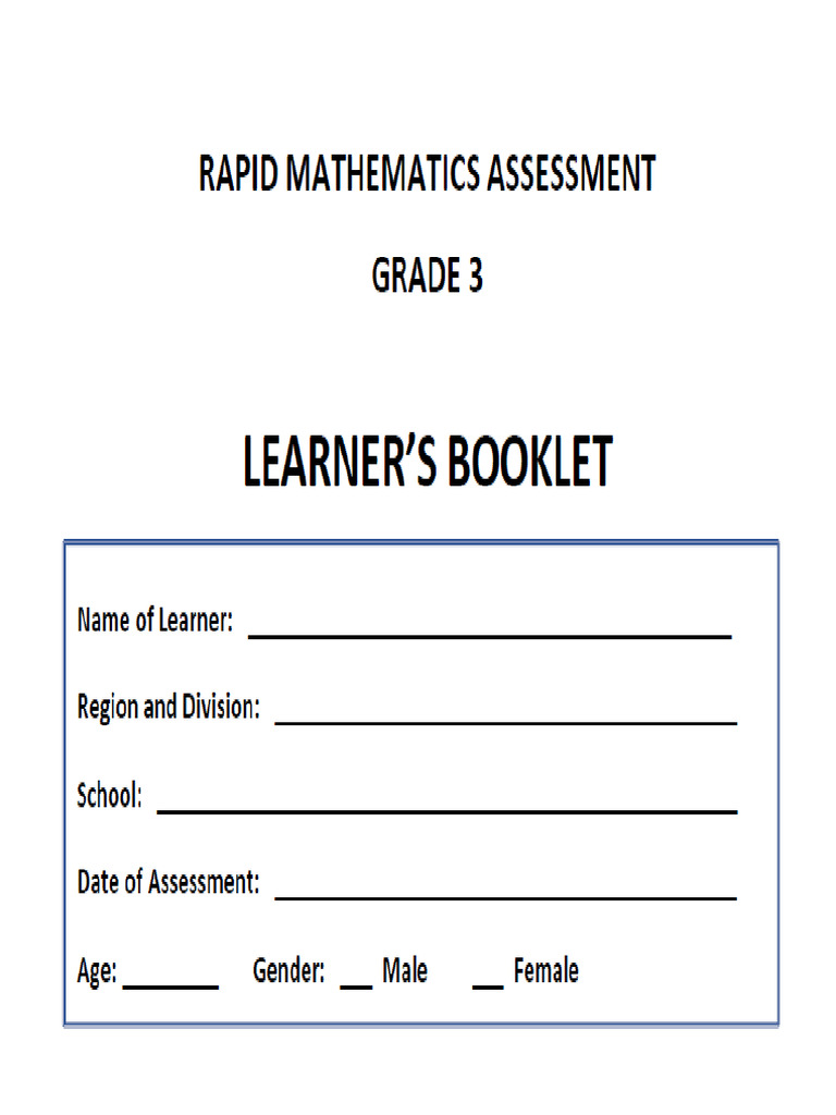 RMA-for-Grade-3 | PDF