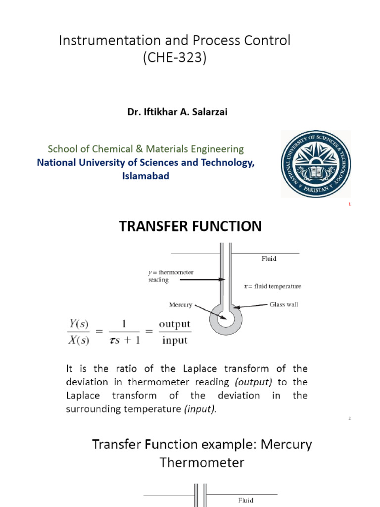 Transfer Function Thermometer | PDF | Temperature | Thermometer