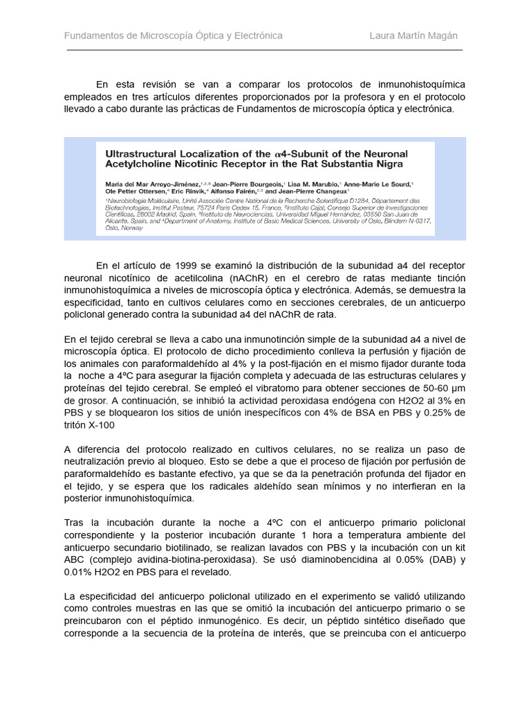 Entrega IHQ | PDF | Anticuerpo | Microscopio