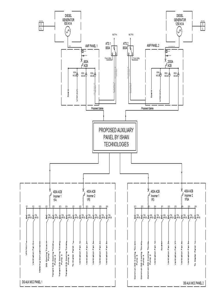 DG Schematic | PDF | Electrical Engineering | Manufactured Goods
