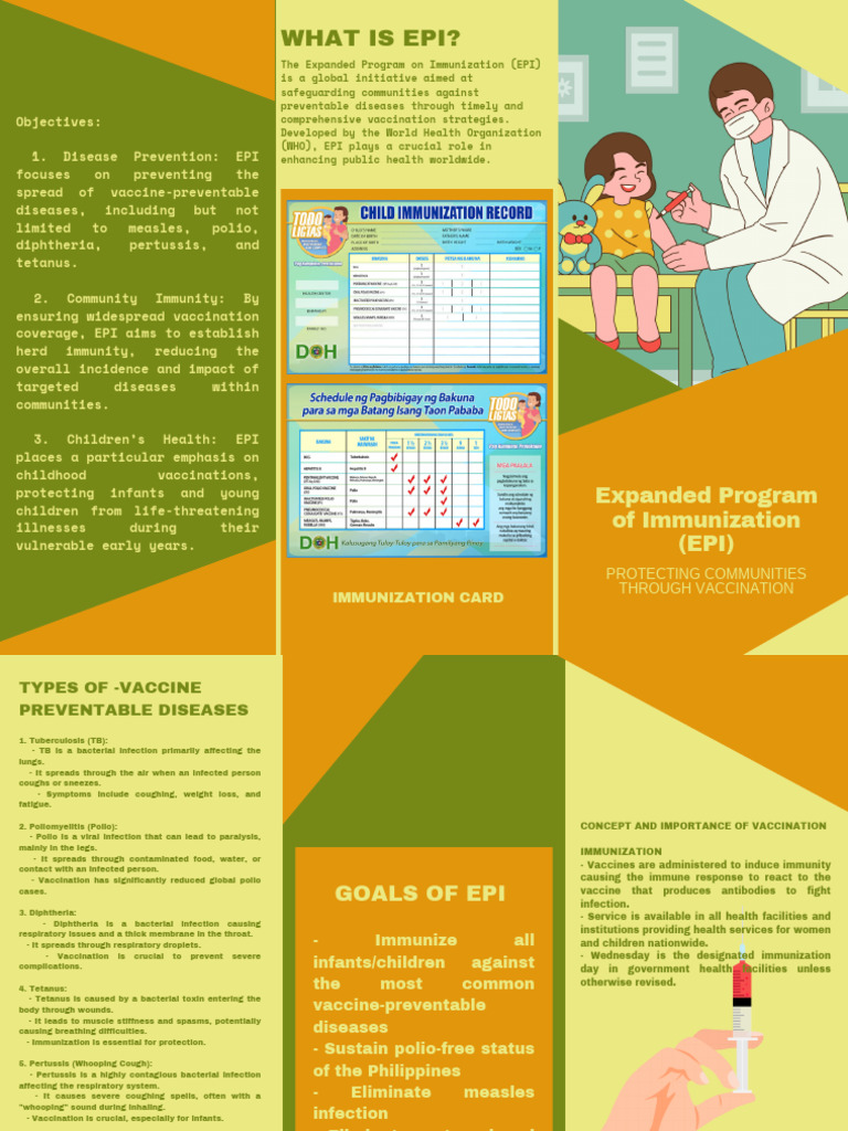 Expanded Program Immunization Pamphlet | PDF | Vaccination | Infection