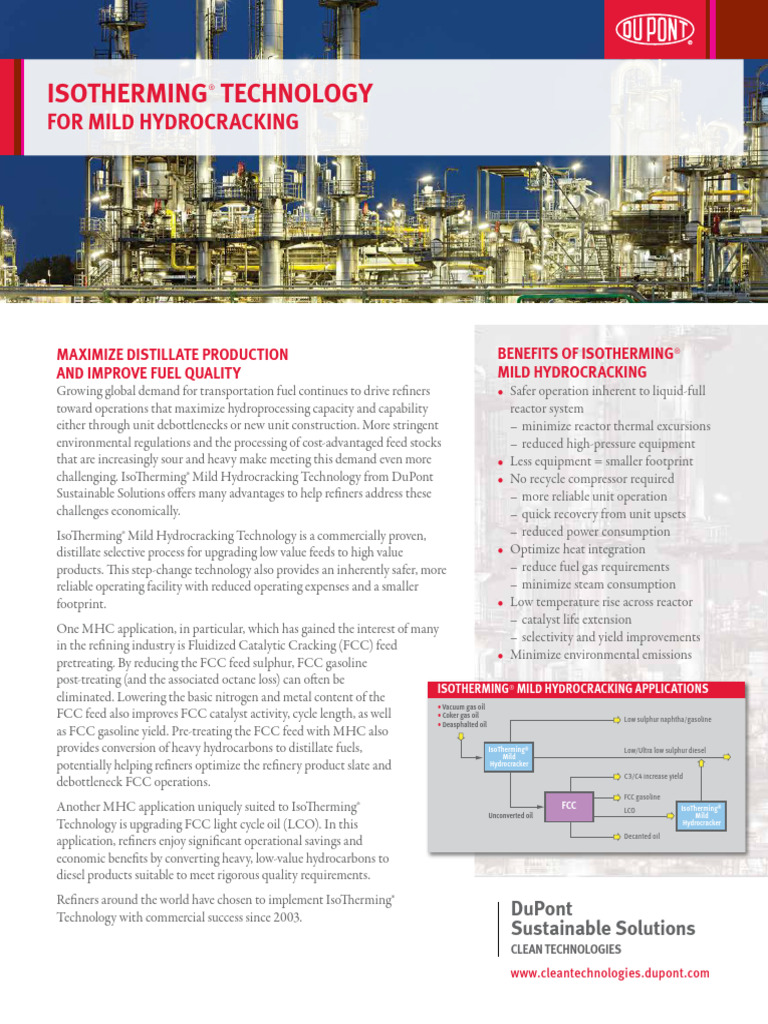 IsoTherming® Technology For Mild Hydrocracking | PDF | Cracking ...