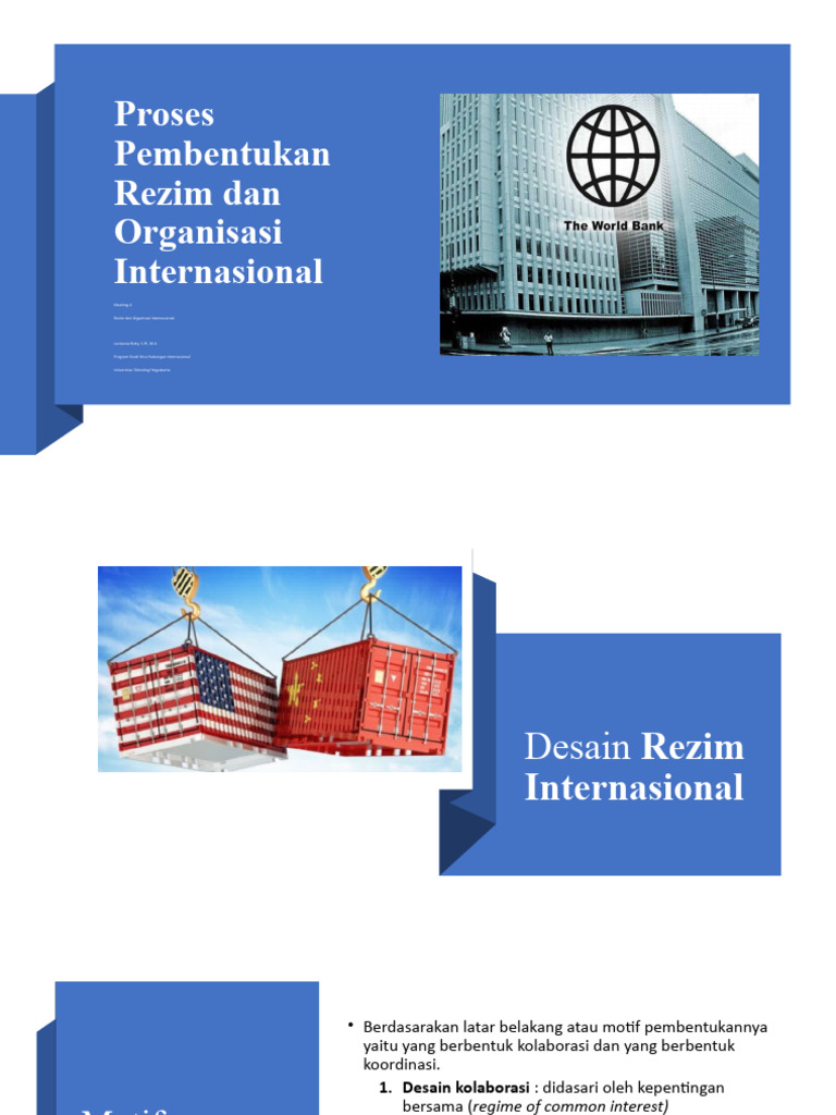 Contoh Rezim Internasional dan Desainnya | PDF | Karier & Perkembangan