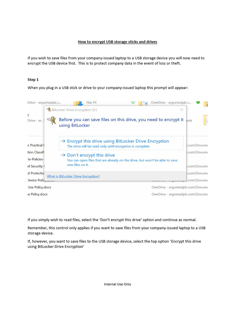 How To Encrypt USB Storage | PDF | Usb Flash Drive | Computer Data Storage