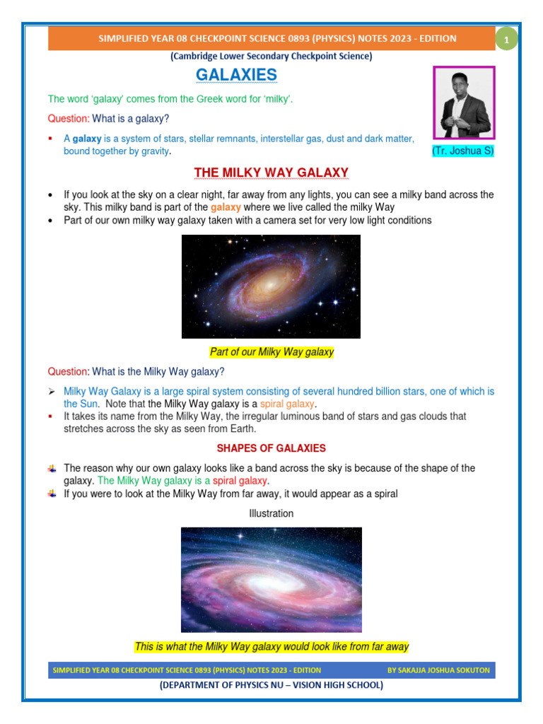 Year 08 Galaxies | PDF | Milky Way | Asteroid