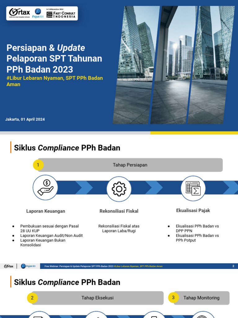 Pelaporan PPH Badan SPT 2023 | PDF