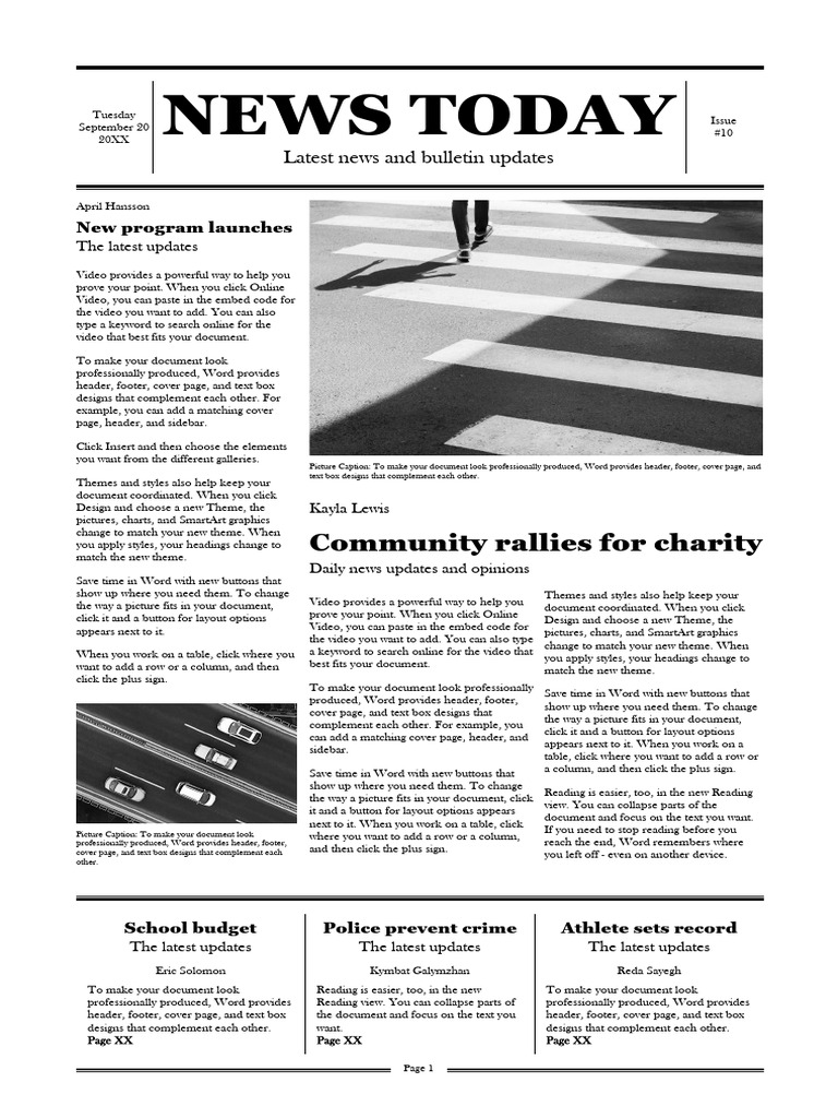 Traditional Newspaper | PDF | Page Layout | Graphics